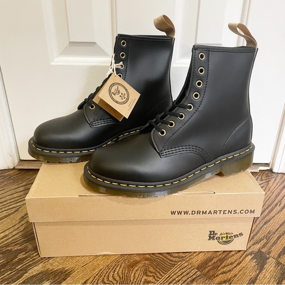 Dr. Martens | Shoes | Dr Martens Vegan 46 Felix Lace Up Combat Boots Black | Poshmark